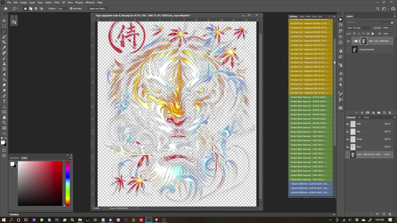 Rasterization Kit Photoshop - 4 +Black Removal - YouTube