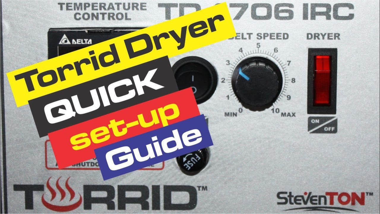 Textile Conveyor Dryer SET-UP Guide - YouTube