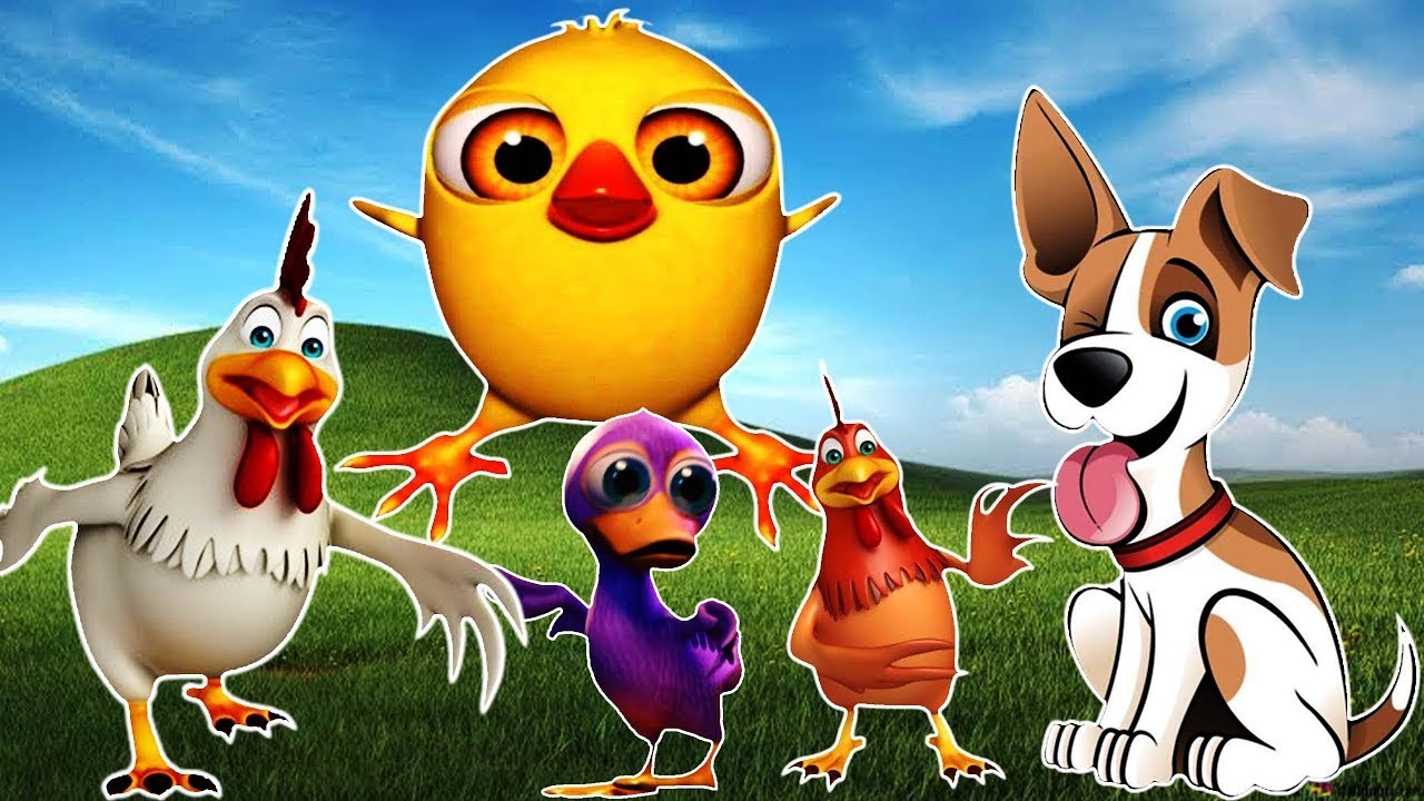 El Pollito Pia 3D animals game | Baby animal Cartoon Video | de la ...