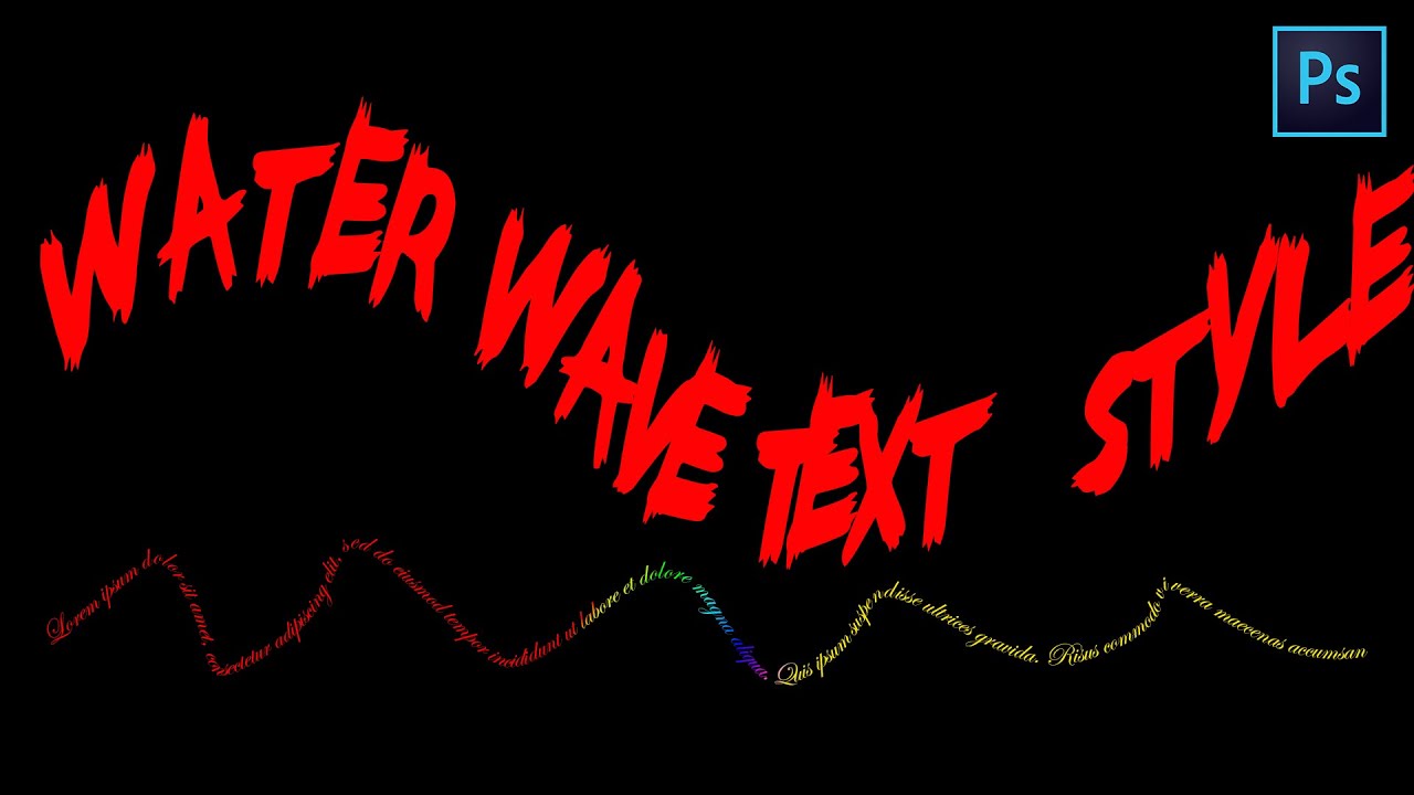 water Wave Text Style Apply Photoshop #mrrsophat #edit #water #wava # ...