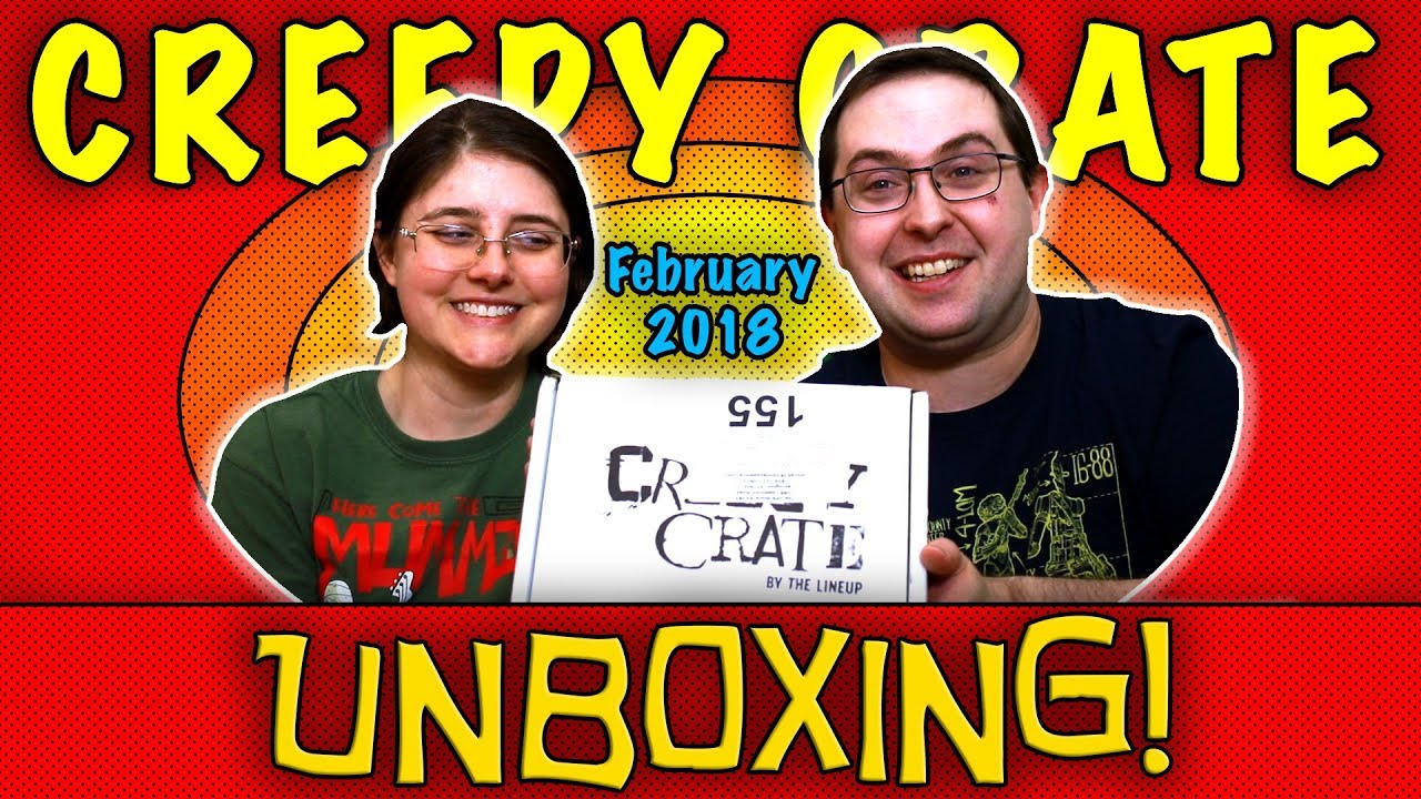 UNBOXING! Creepy Crate February 2018 - Horror Subscription Box - YouTube