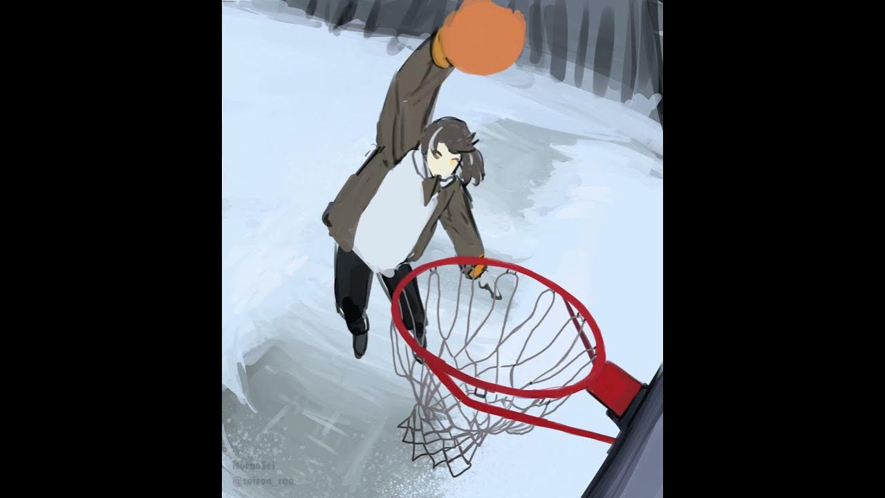 Magallan Slam Dunks While On Ice Skates Youtube