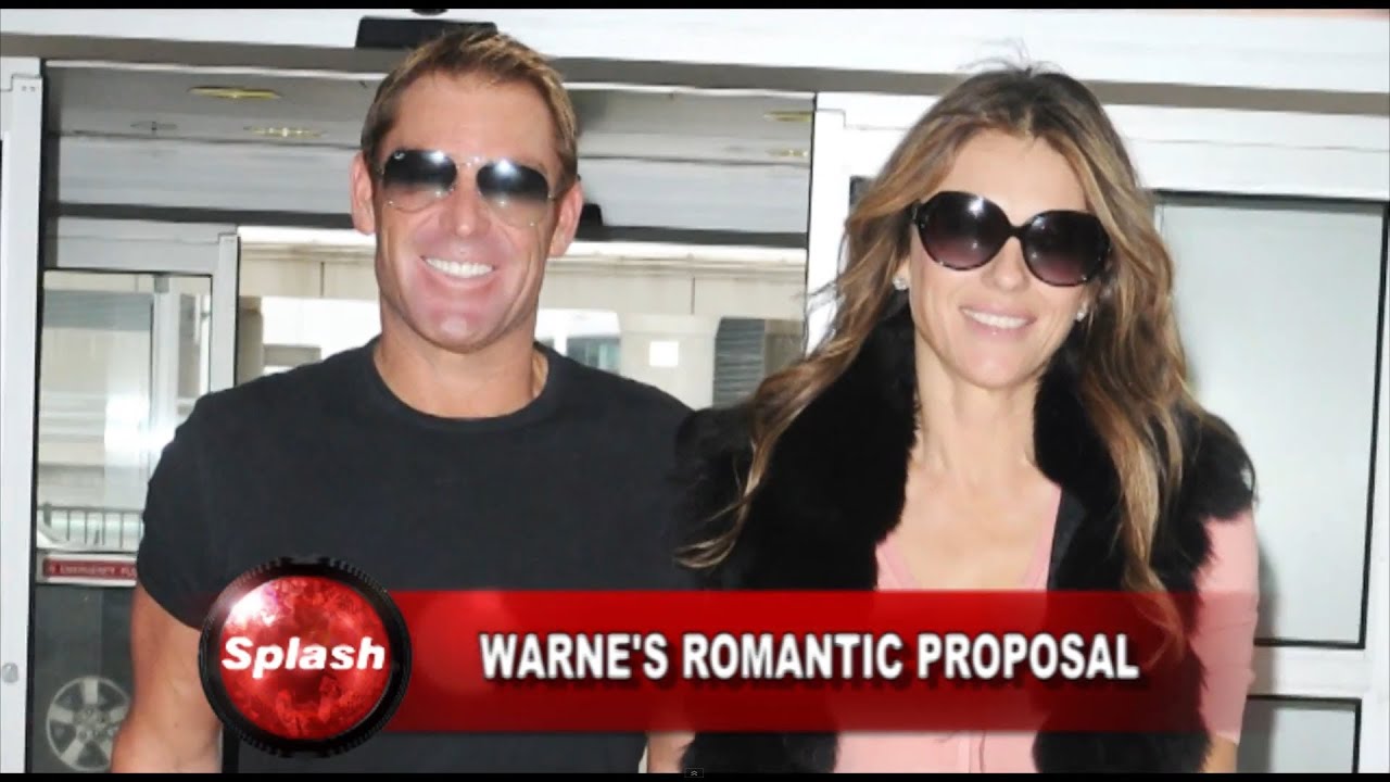 Shane Warne describes Liz Hurley proposal as 'very romantic', Katie ...
