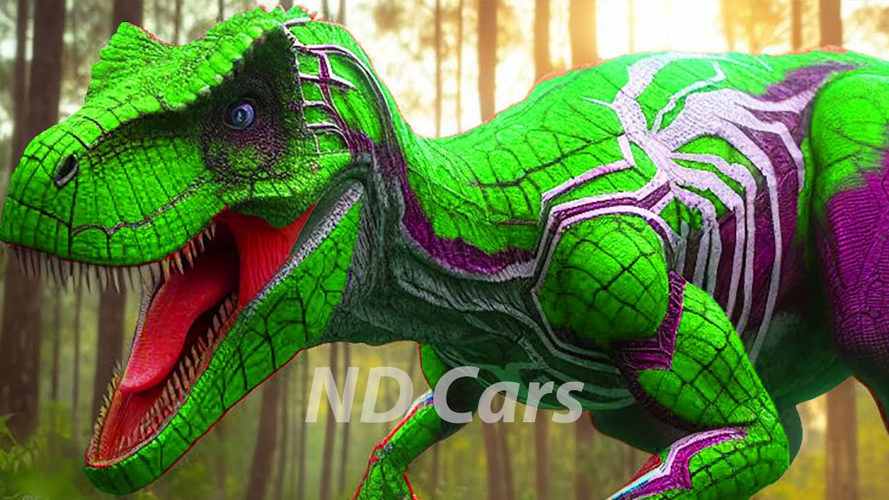 Spider MEGALODON Brachiosaurus, Diplodocus, Brontosaurus HULK of ...