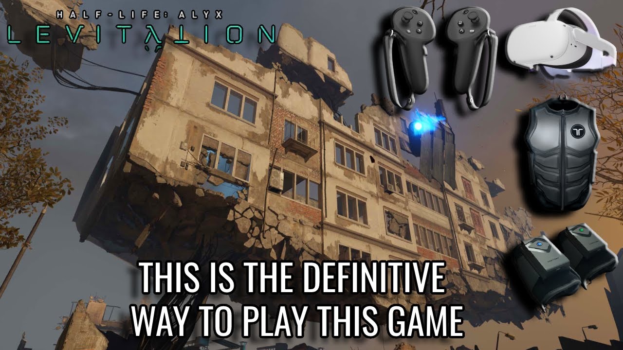 Half Life Alyx Meta Quest Pro Controller Test with bHaptics Vest and ...