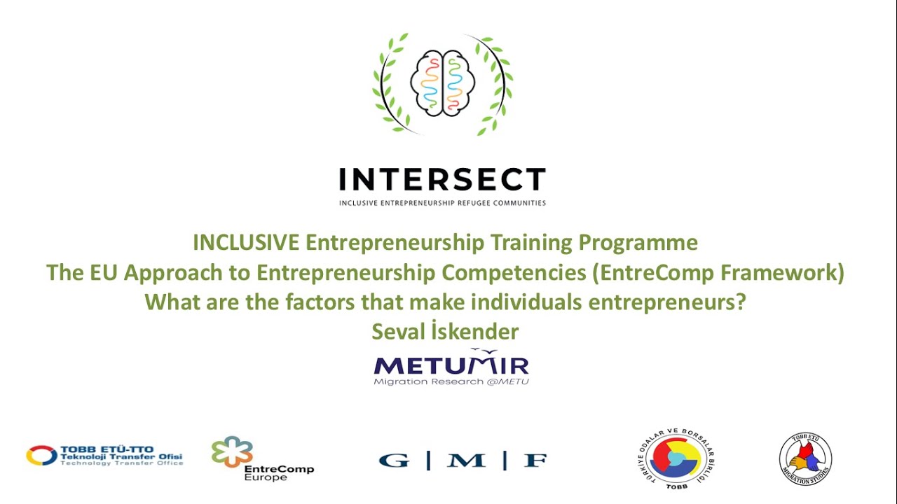 INTERSECT Inclusive Entrepreneurship Training: The EU Approach to ...