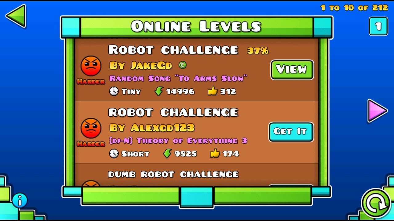 Geometry Dash Wave and Robot Challenges! - YouTube