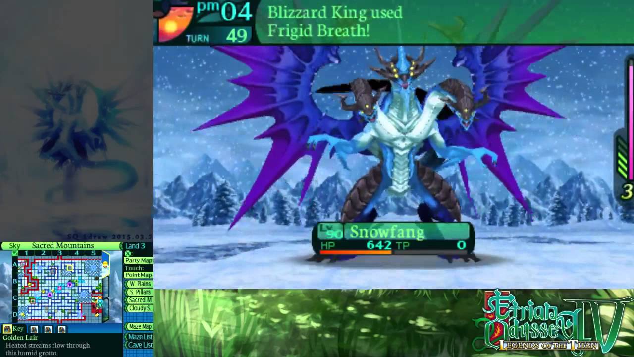 Etrian Odyssey IV Solo Bushi - Drake (Blizzard King) - YouTube