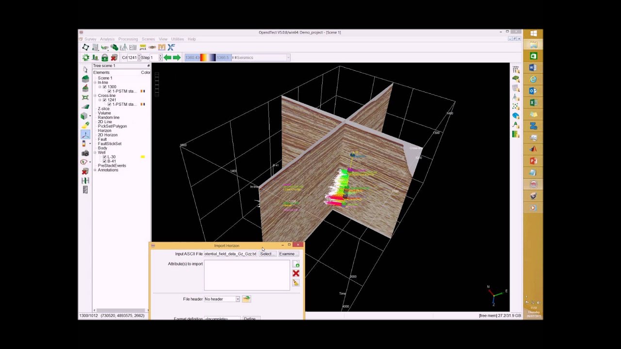 Video 1 - Loading pontential field data into OpendTect - YouTube