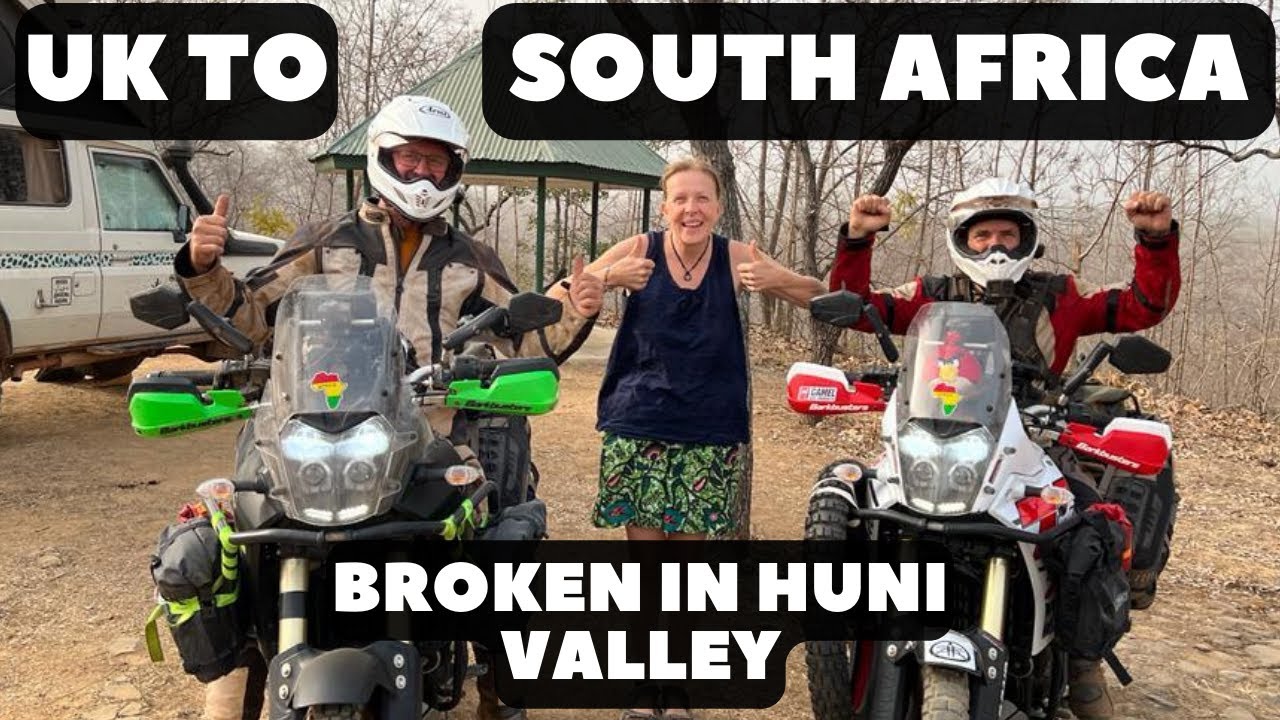 Motorcycle Adventure, UK To South Africa, Broken In Huni Valley, Yamaha ...