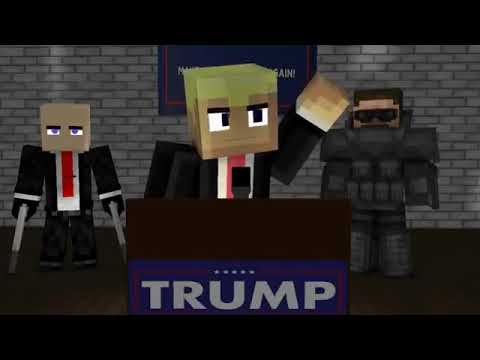 MINECRAFT "DONALD TRUMP IN MINECRAFT MEME" - YouTube