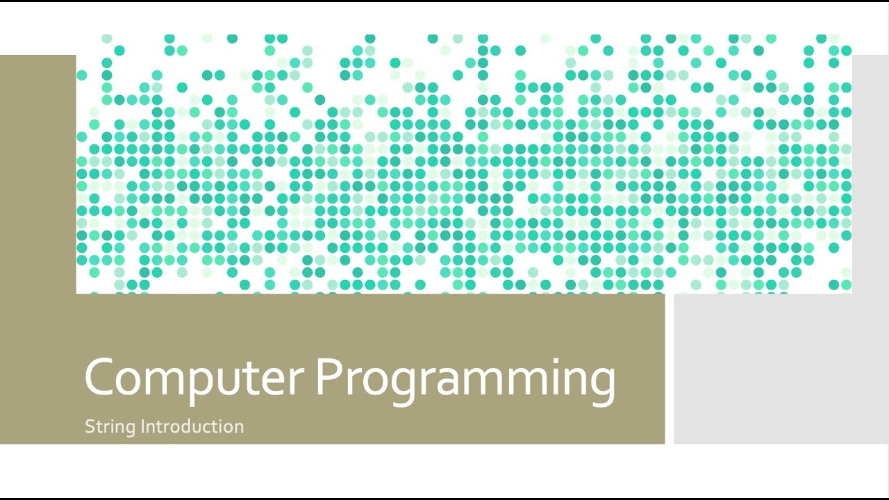Pointer to Pointer and String Introduction - YouTube