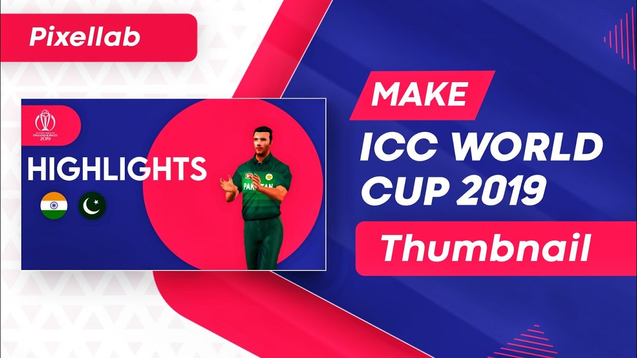 How to Make ICC WC 19 Thumbnail | Cricket Thumbnail for Cricket Videos ...