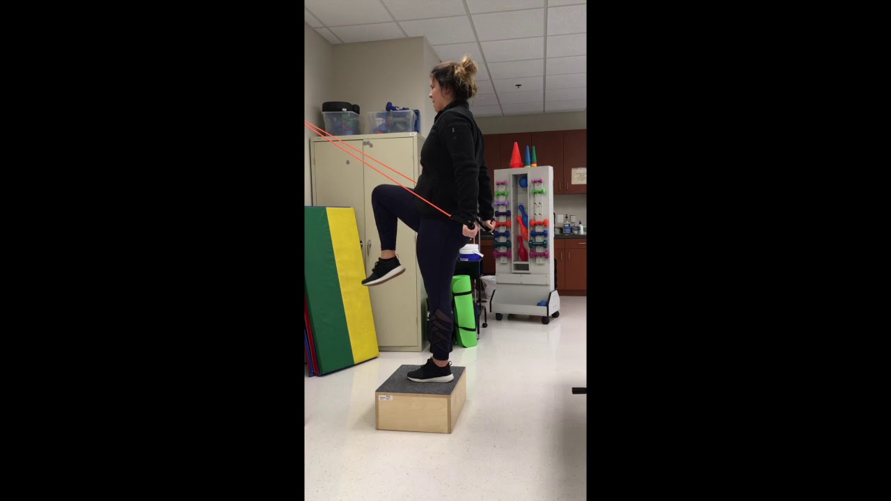 step up w/ row - YouTube