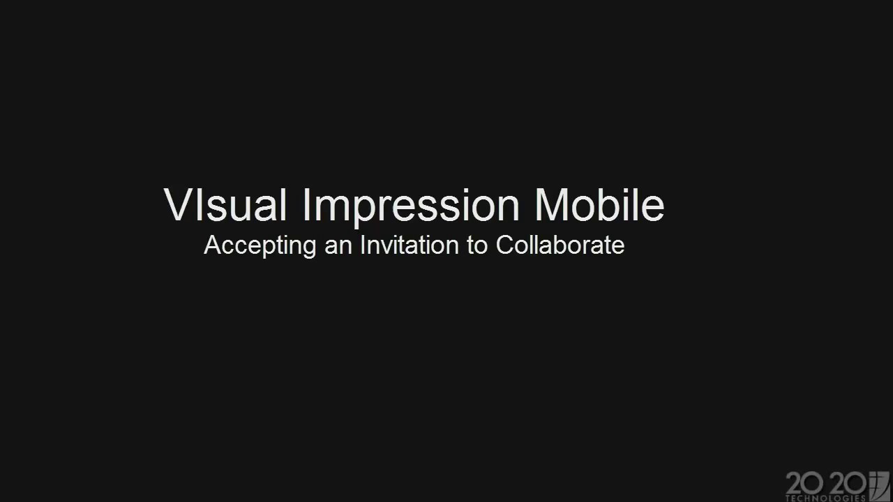 2020 Visual Impression Mobile Tip: How to accept an invitation to ...
