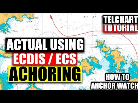 Anchoring using ECDIS Telchart / Tutorial how to use symbols and line ...