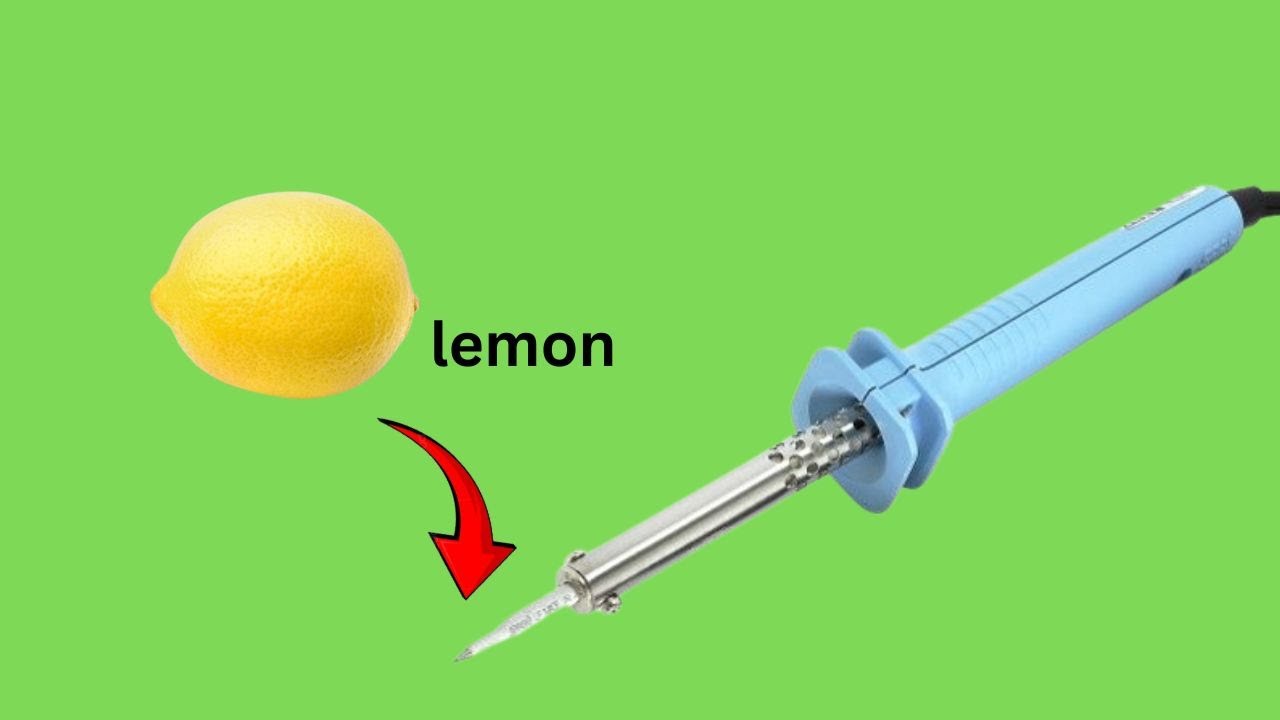 Put lemon On Your Electrical Soldering Iron And Admire Results - YouTube