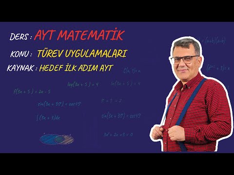 TÜREV UYGULAMALARI PRATİK YAPALIM
