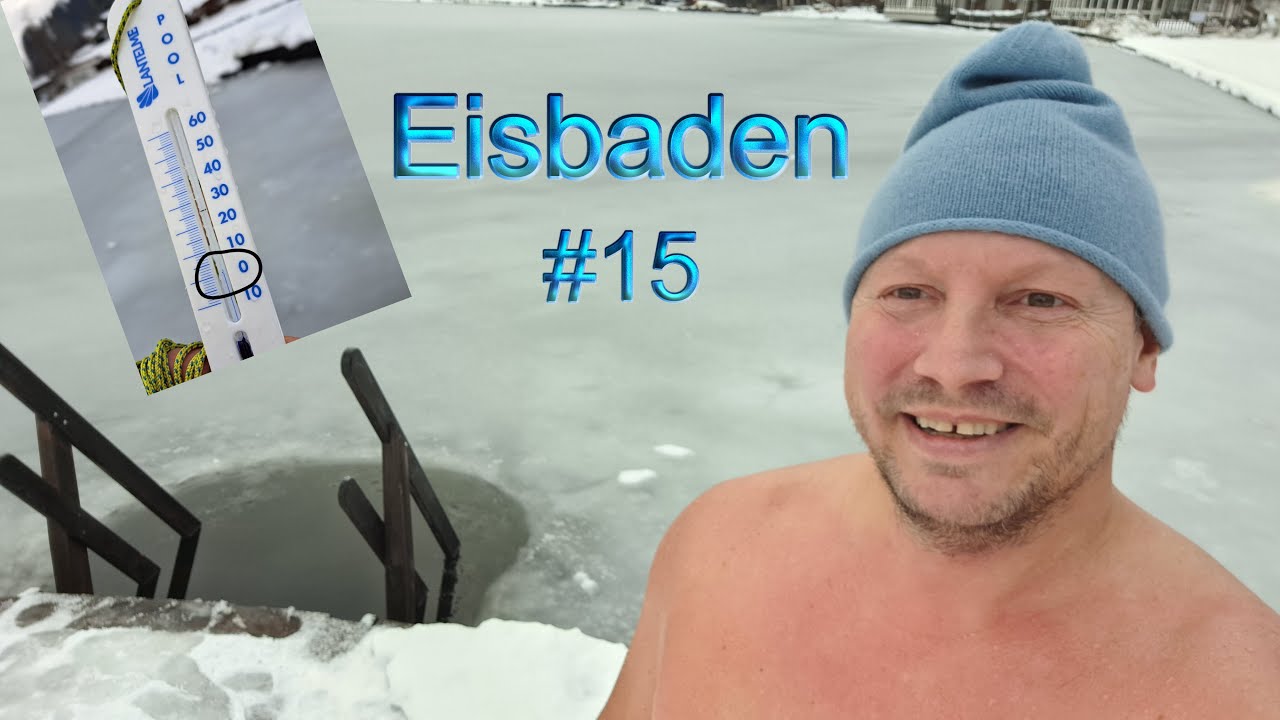 #15 / Eisbaden bei 1° bis 2° C Wassertemperatur - YouTube