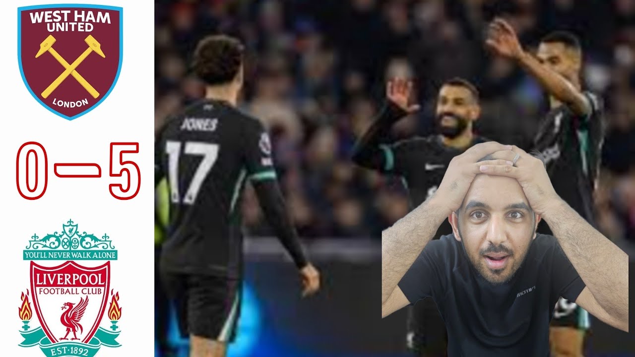 LIVERPOOL FIVE STAR AGAINST WEST HAM !!!! - YouTube