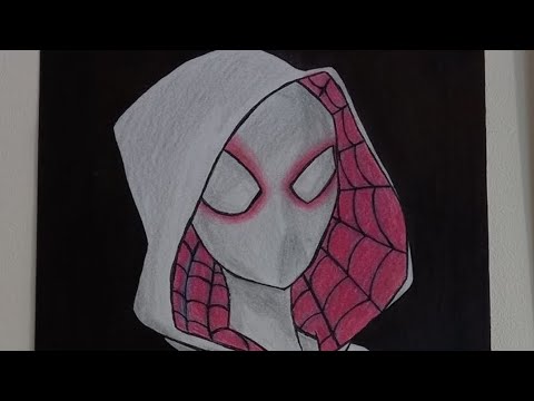 spider woman drawing timelapse video #spiderman #spiderwoman #artist # ...