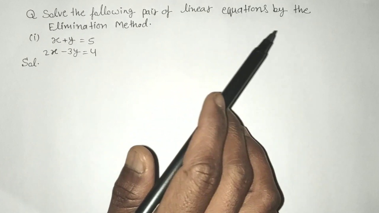 Elimination Method Class 10th Maths By Maths By Brajesh Singh YouTube Elimination Method Class 10th Maths By Maths By Brajesh Singh YouTube