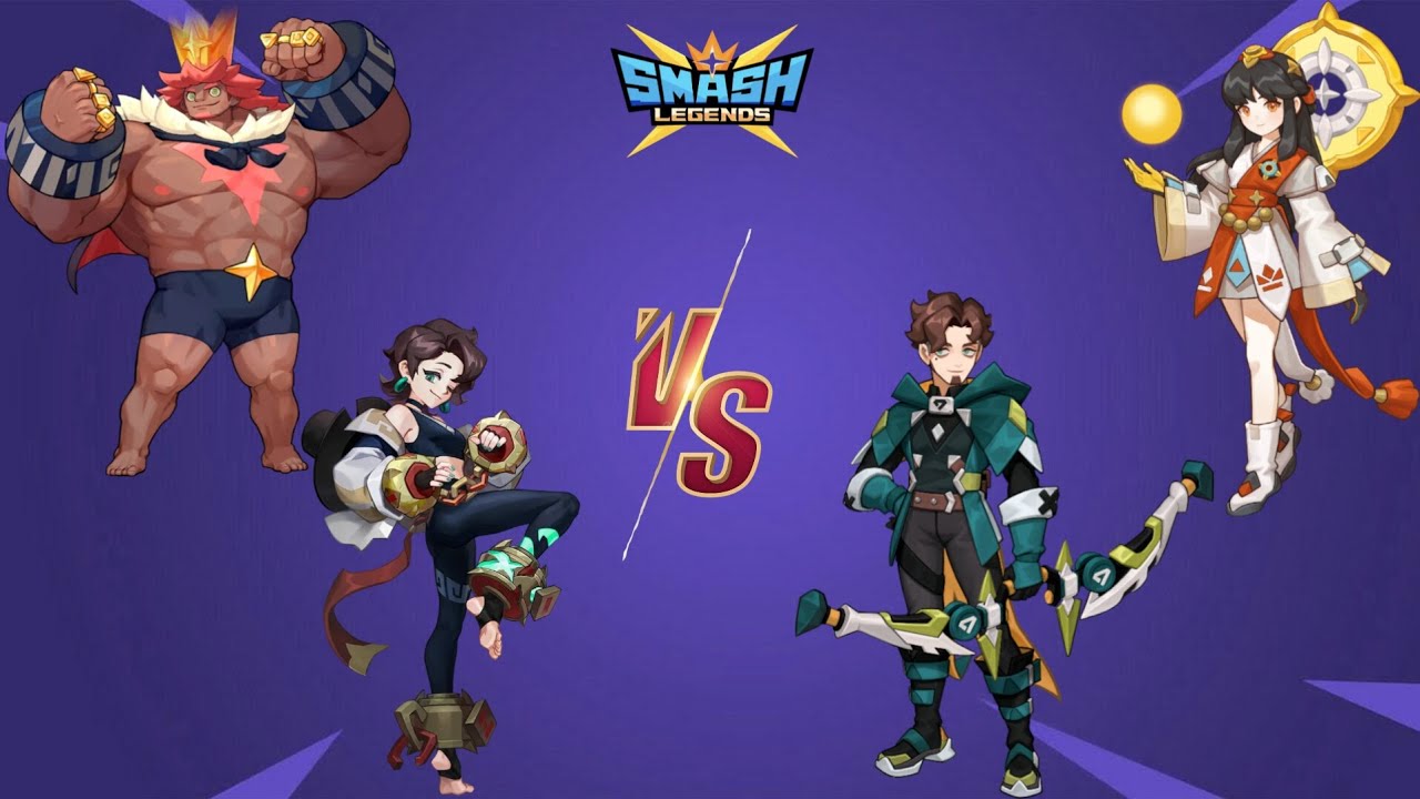 "Woochi & Kaiser Vs Nui & Robin Smash Legends: Epic Battles, Skills ...