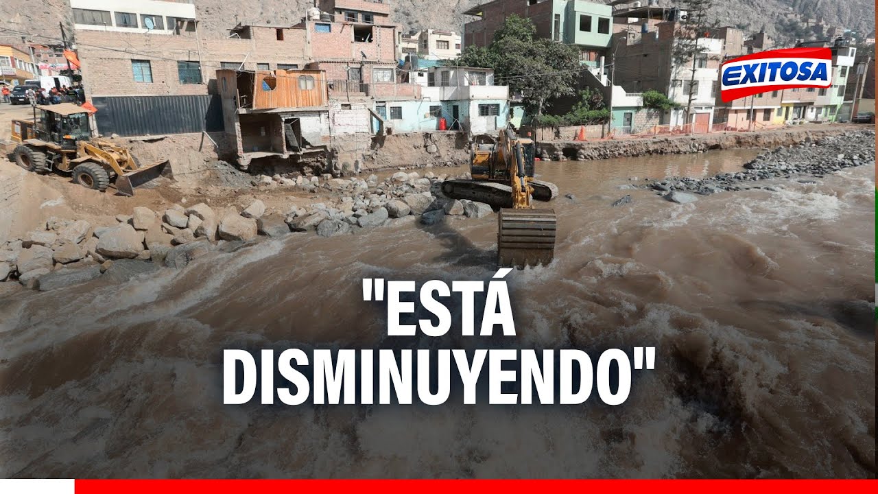 🔴🔵"Está disminuyendo": Senamhi asegura que caudal del río Rímac se ...