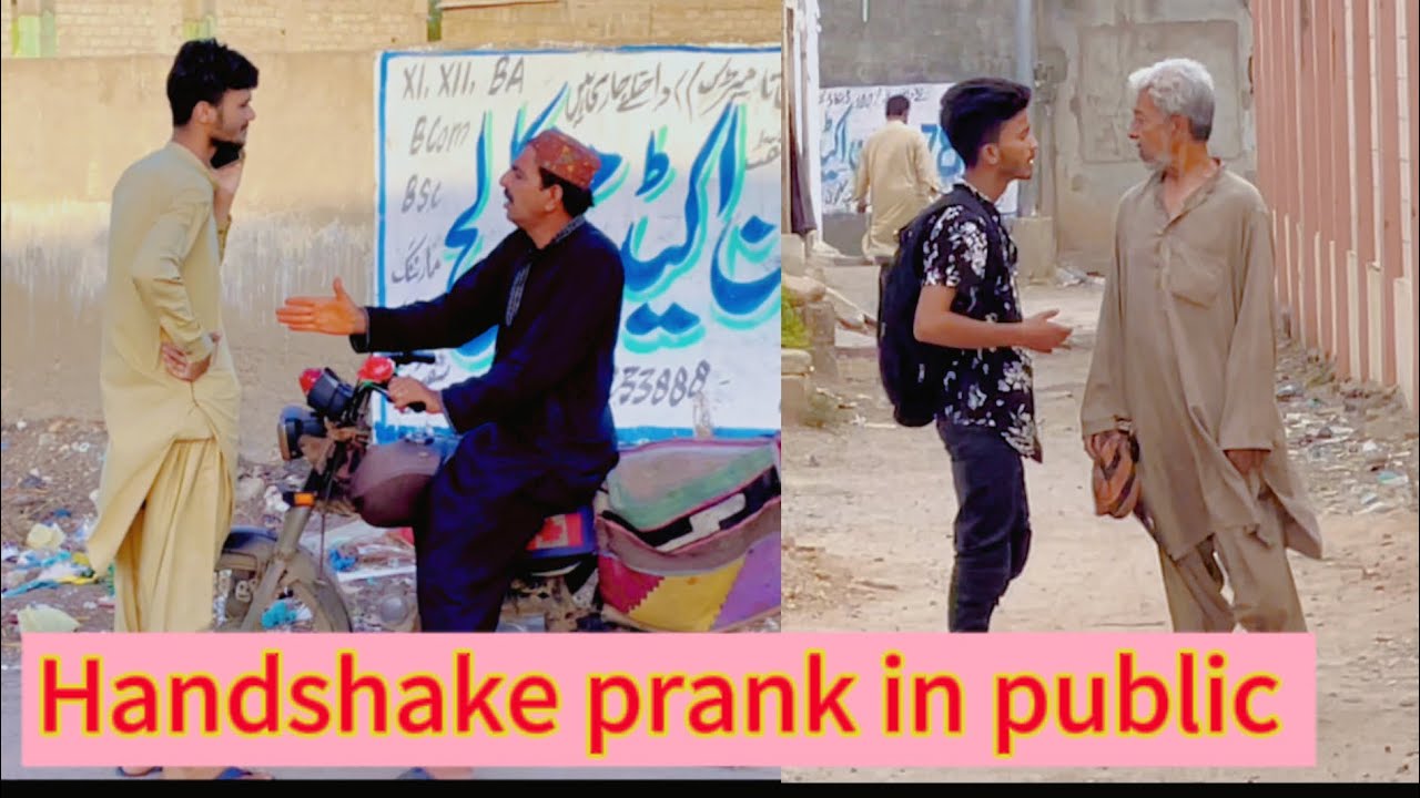 Handshake prank in public | bhai hath to mila den @SHAHPrank - YouTube