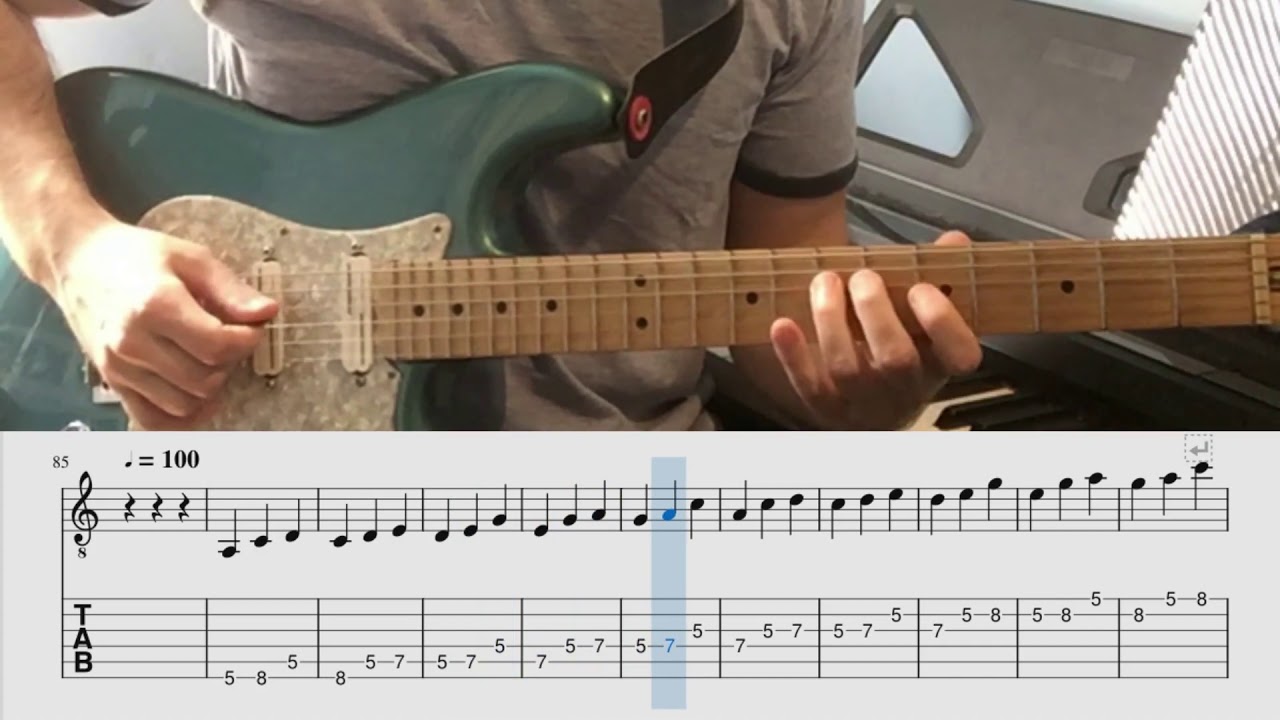 Guitar Workout! Pentatonic Sequences Progressive Tempo - YouTube