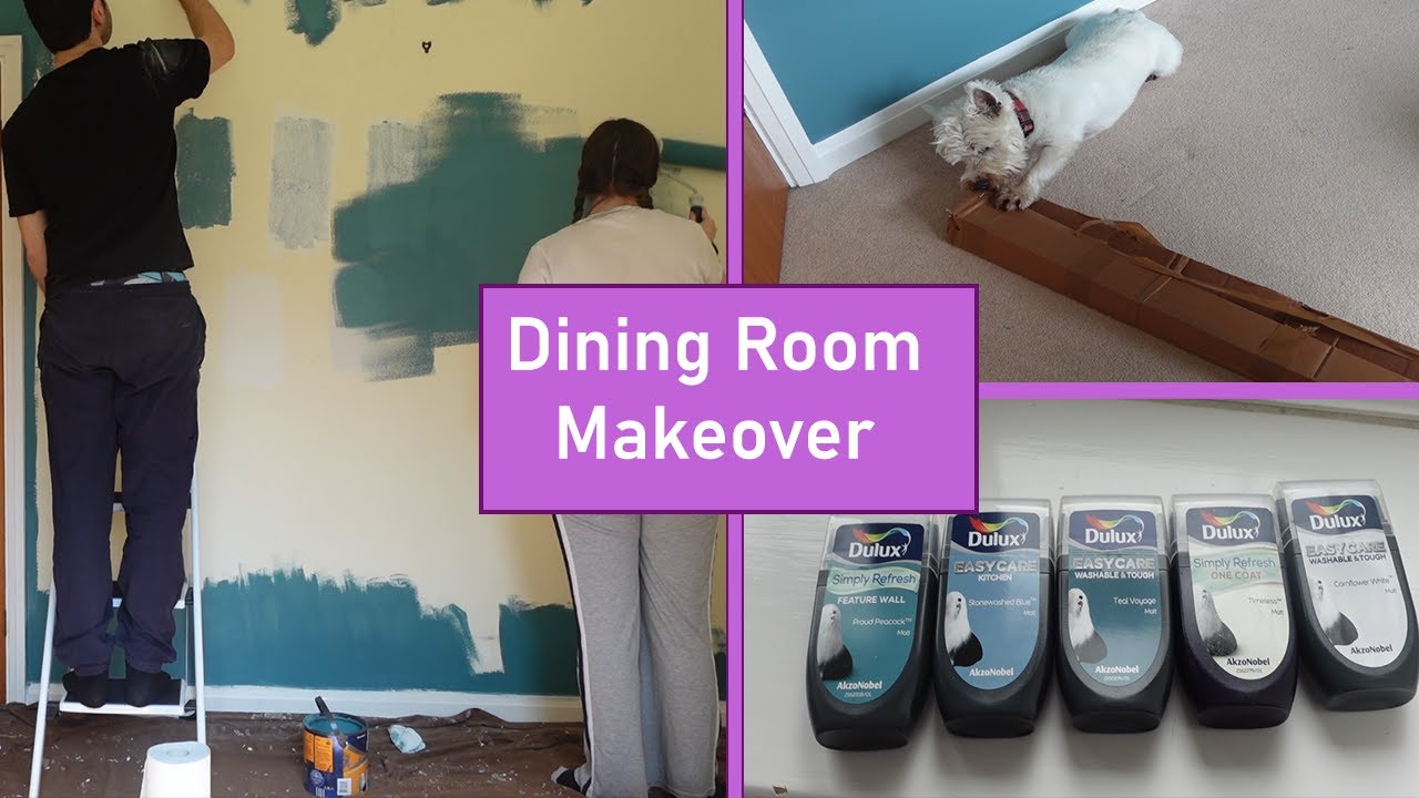Dining Room Makeover 🖌 The First Room We Have Ever Decorated! - YouTube
