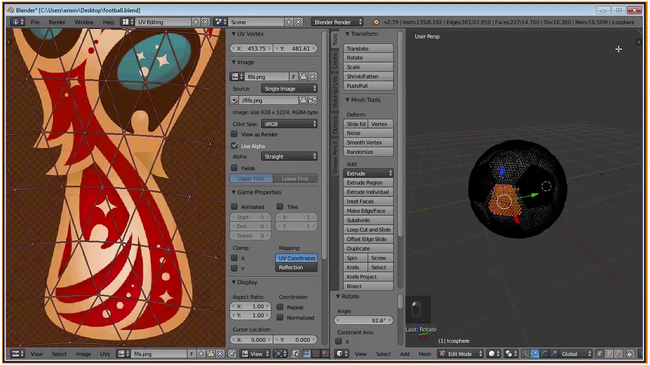 Logo On Soccer Ball using UV Mapping Very Simple Blender Tutorial - YouTube