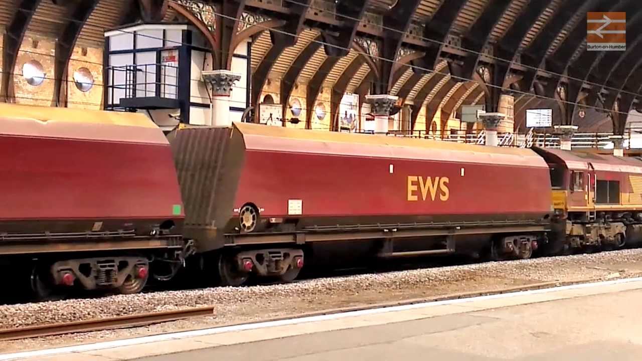 Incidental Spotting: Class 66 (66077 & 66030) EWS, York, 17th July ...
