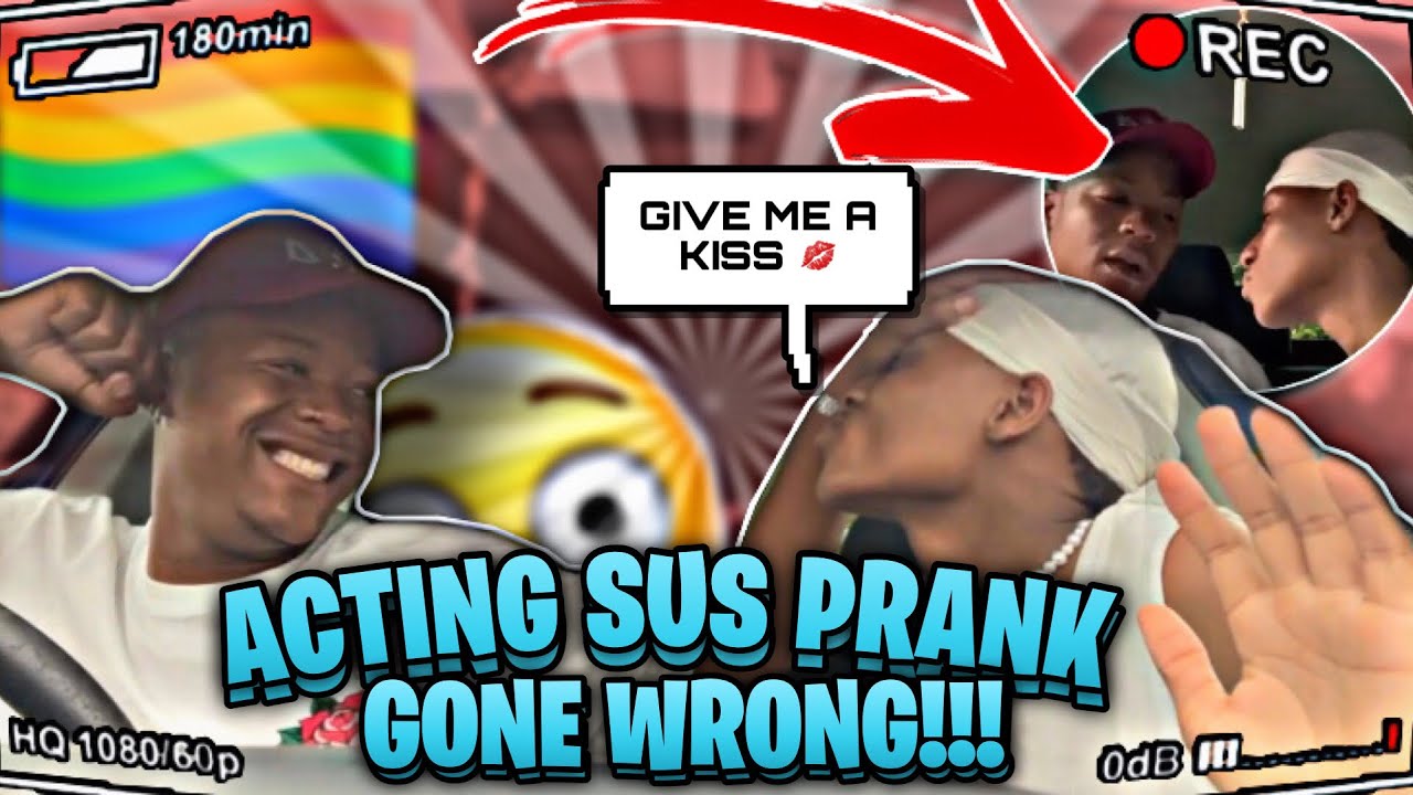 ACTING SUS PRANK 🌈😳 ON MY FRIEND|| HE SLAPPED ME!!! - YouTube