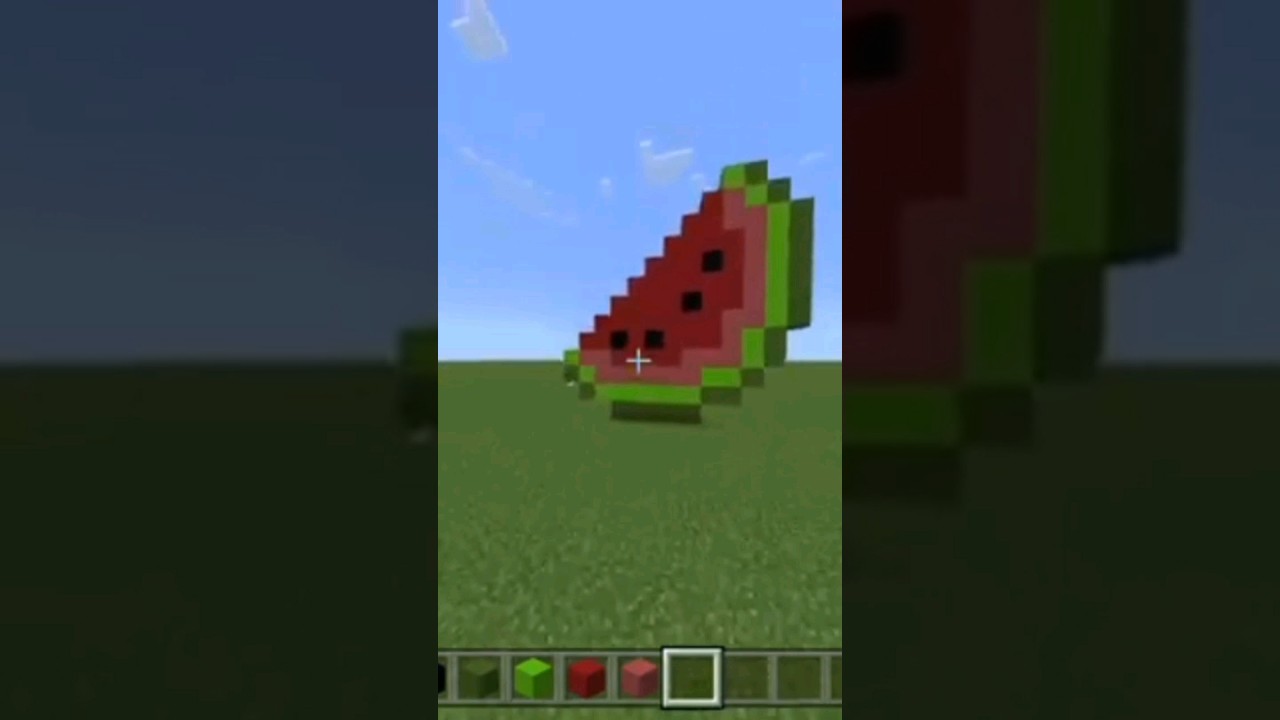 Sandia #minecraft Pixel art #gameplays #playstation4 - YouTube