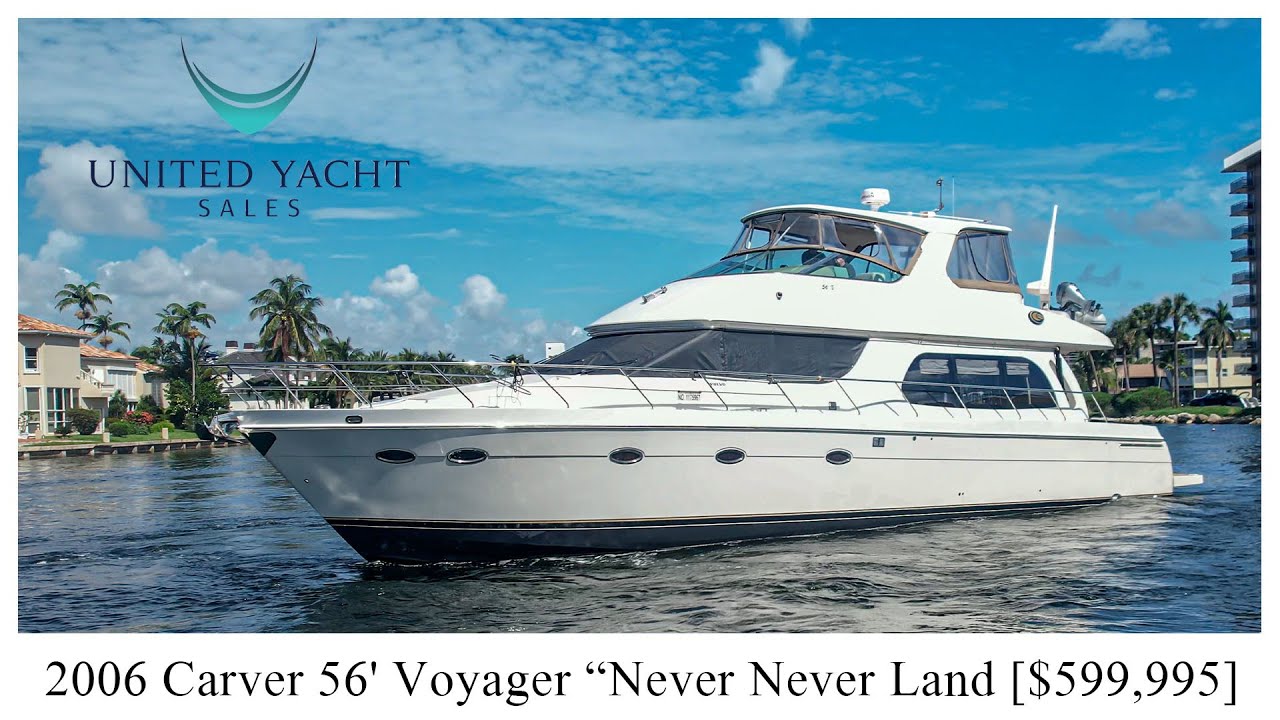 2006 Carver 56' Voyager "Never Never Land" [$500,000] - YouTube