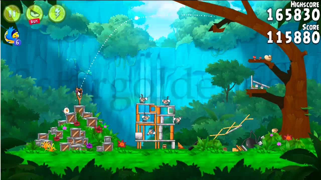 Angry Birds Rio Timber Tumble Bonus Level #2 40 Stars by 3stargoldenegg ...