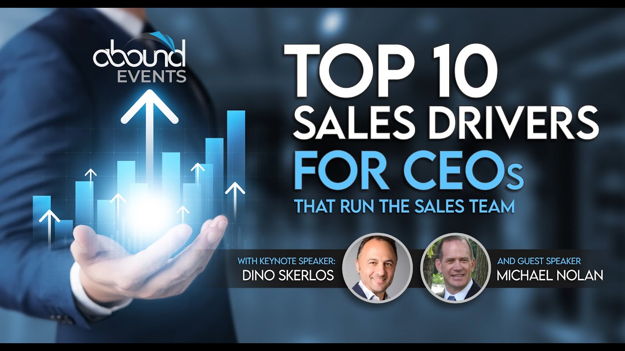 Top 10 Sales Drivers for CEOs that Run the Sales Team - YouTube