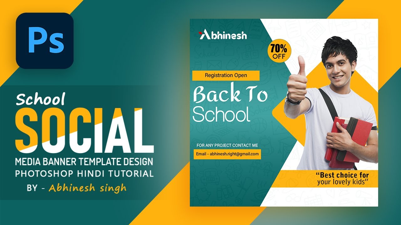 School social media posts Design || Back to school || Photoshop Post ...