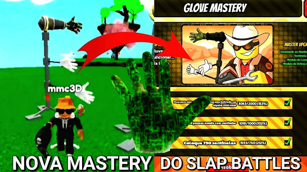 Completei a NOVA MASTERY do SLAP BATTLES... - YouTube