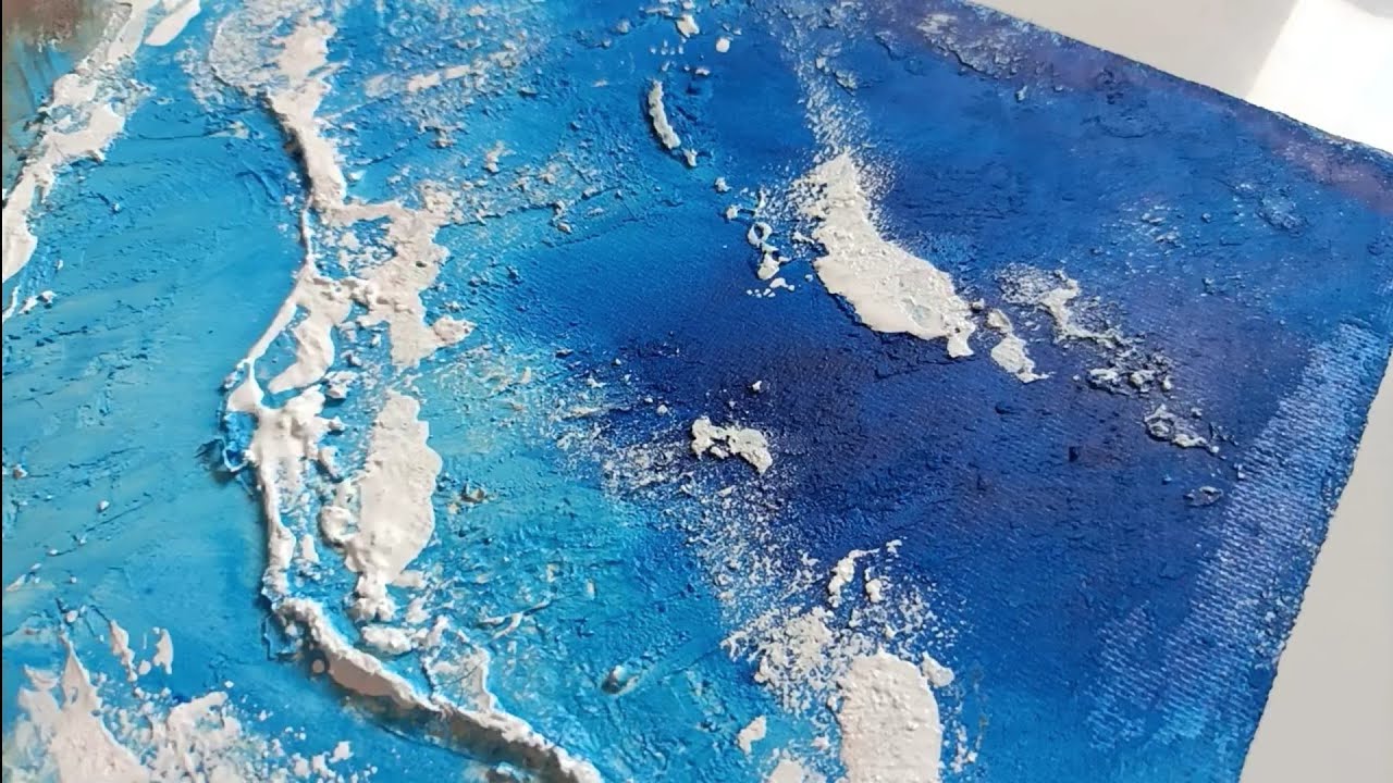 Mastering Texture Art with Stunning Acrylic Painting using Sand art ...