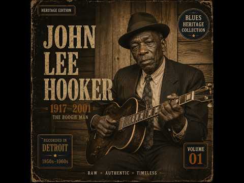🎸 John Lee Hooker (1950s) — Vintage Boogie Blues | Raw Acoustic Sessions