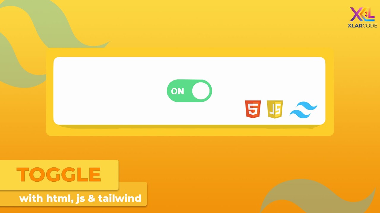 Toggle On Off in HTML & TailwindCss - YouTube
