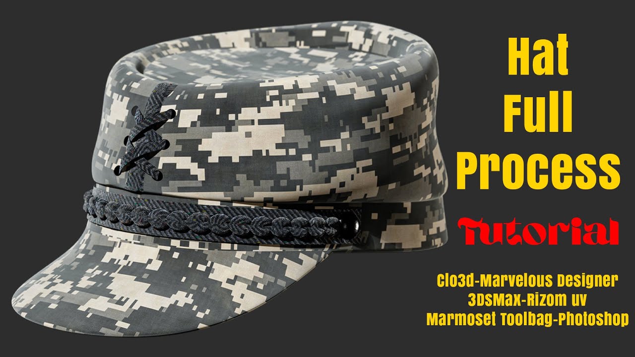 How to creat a Military Hat - Full Process - YouTube