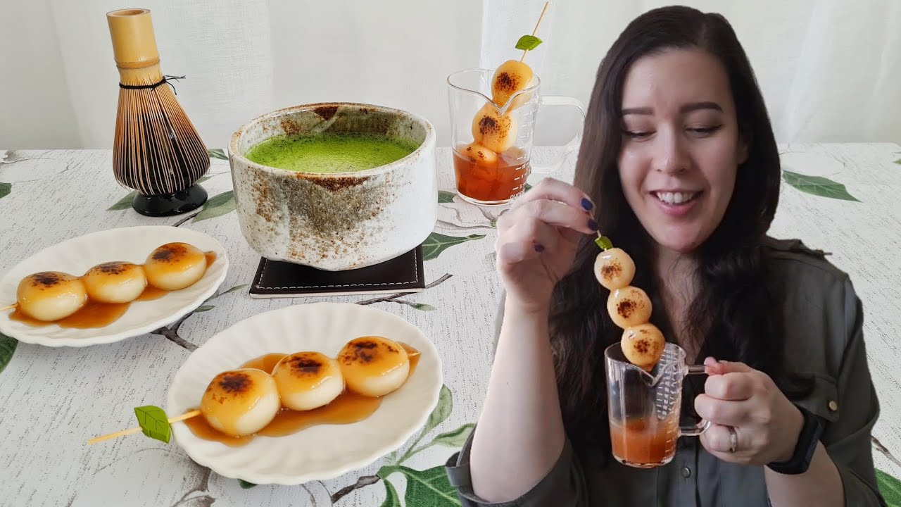 How To Make Mitarashi Dango Recipe - YouTube