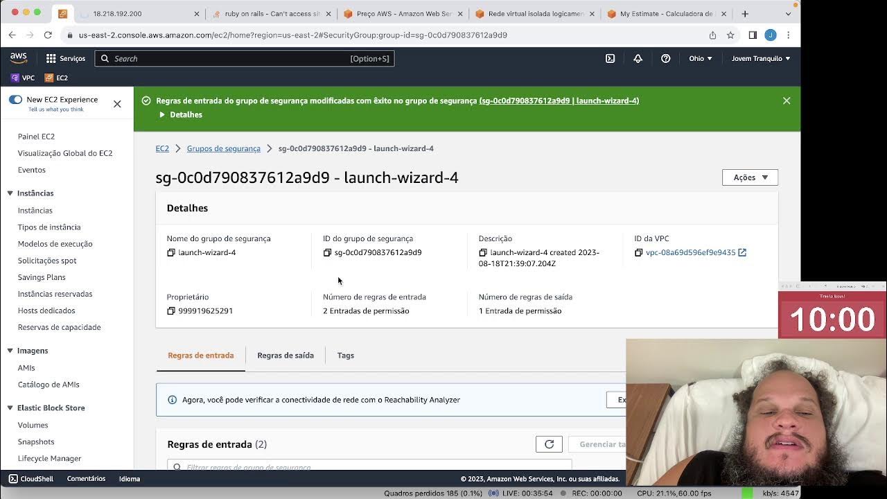 Programando Um Sistema Java Na Aws Instância Ec2 Com Elastic Ip Ao Vivo Live Coding Youtube