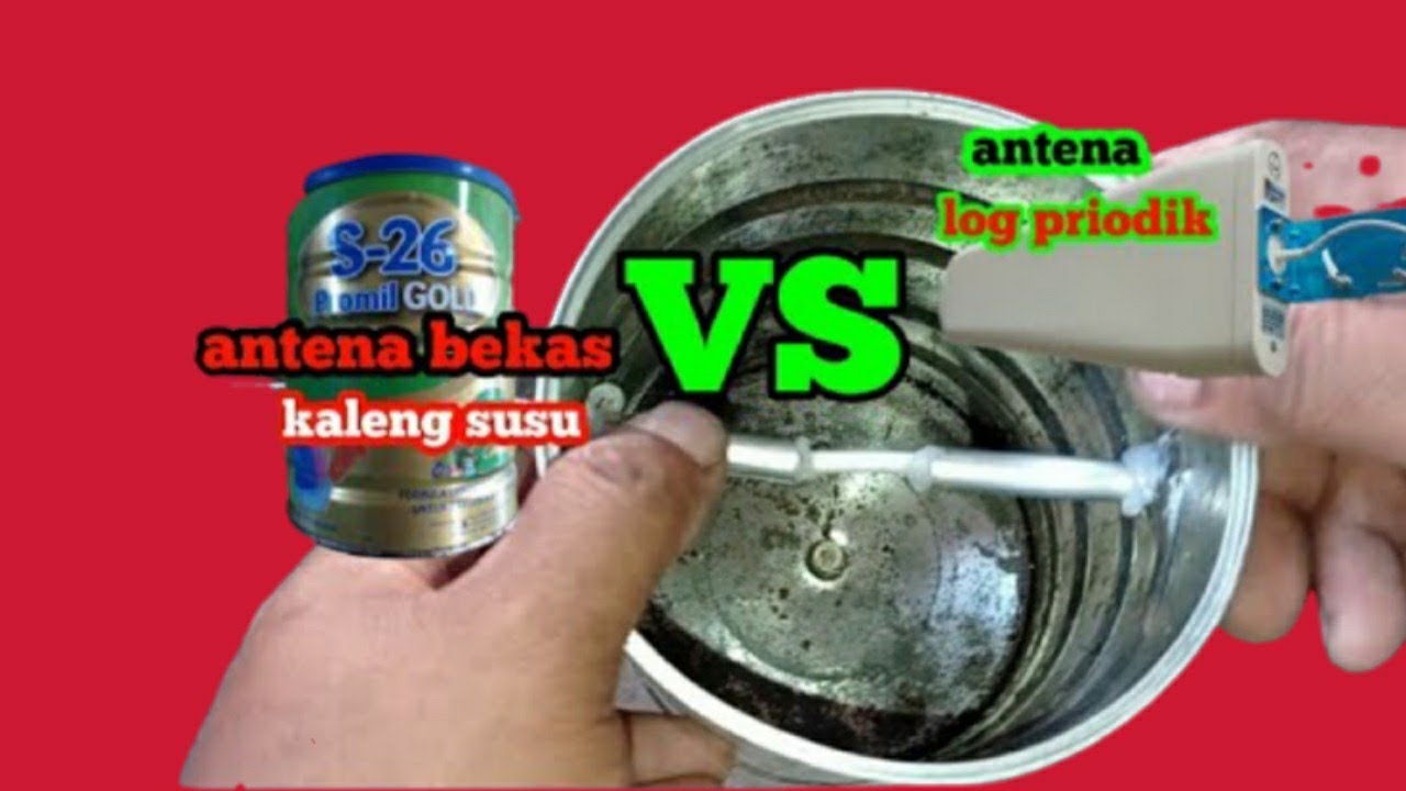 Cara buat antena log priodik dari kaleng bekas - YouTube