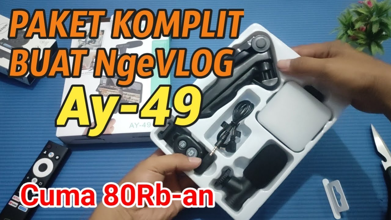 Tripot Vlog untuk pemula Ay-49 paket lengkap - YouTube