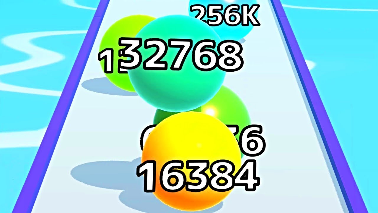 Ball Run Infinity Number Up To (128M, 256M, 512M, 1024M) ! All Levels ...