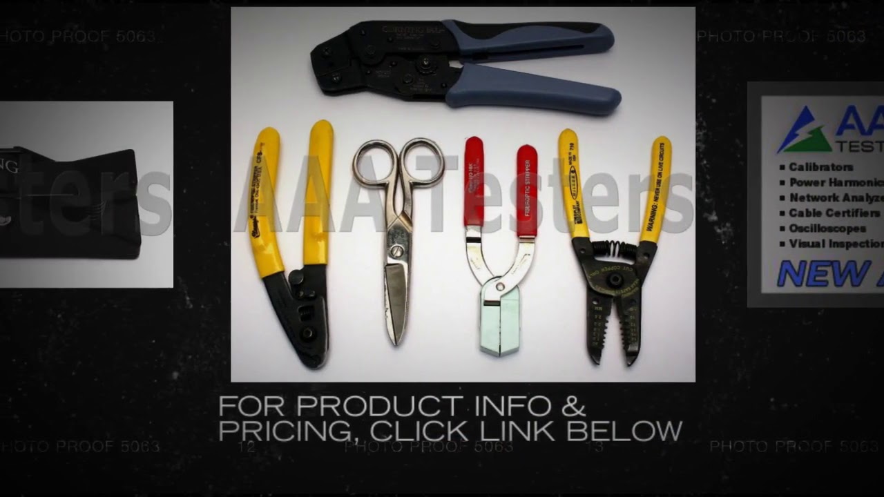 Siecor Corning TKT-UNICAM LANscape Fiber Tool Kit - YouTube